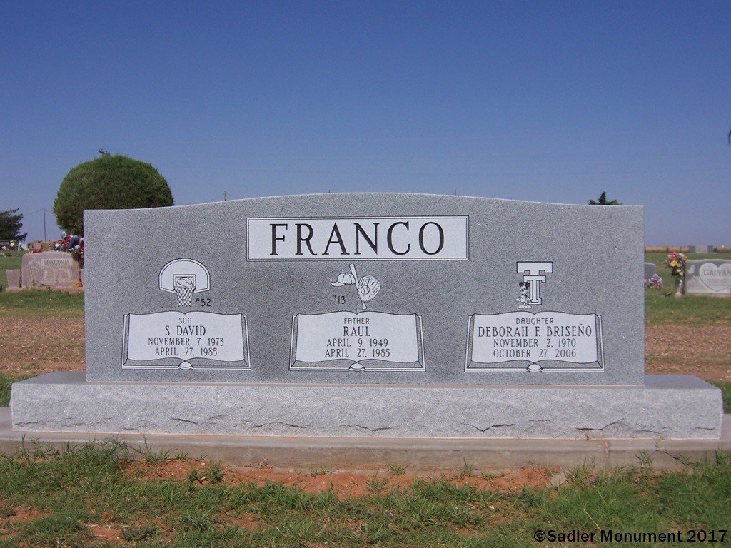 Triple Headstones | Sadler Monument