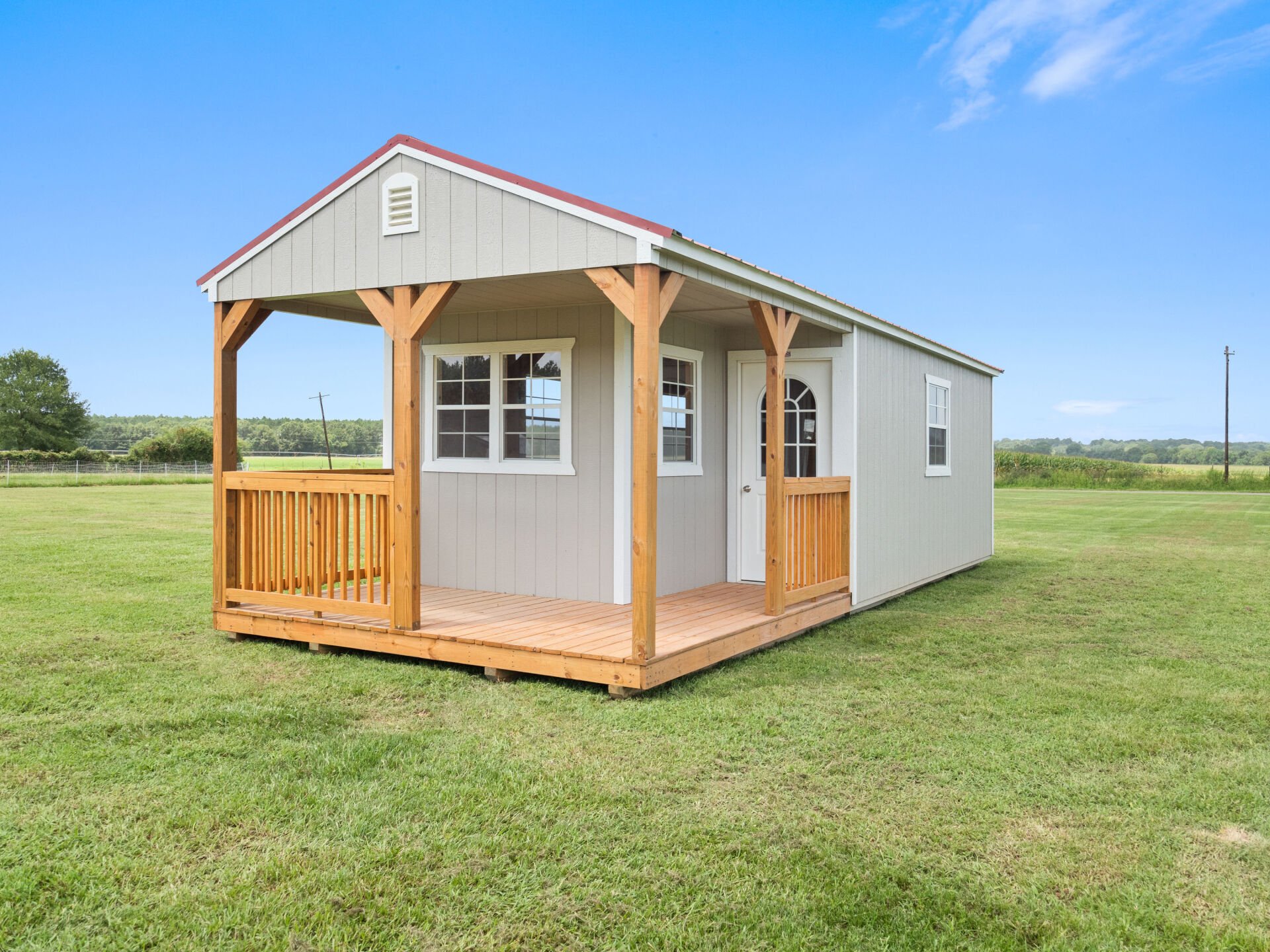 Deluxe Lofted Barn Cabin Shed | Portable Cabins For Sale