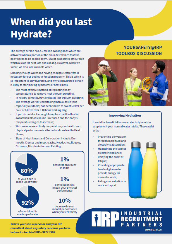 Enhance Your Team's Knowledge | Free Toolbox Talks by IRP