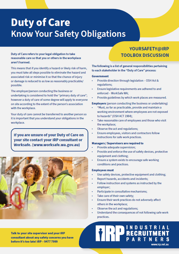 Enhance Your Team's Knowledge | Free Toolbox Talks by IRP