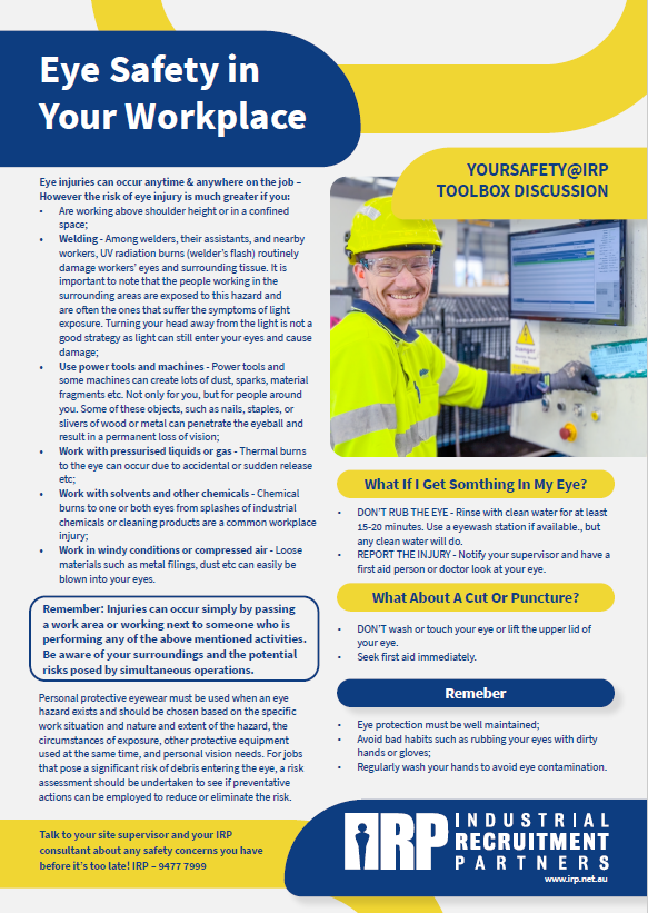 Enhance Your Team's Knowledge | Free Toolbox Talks by IRP