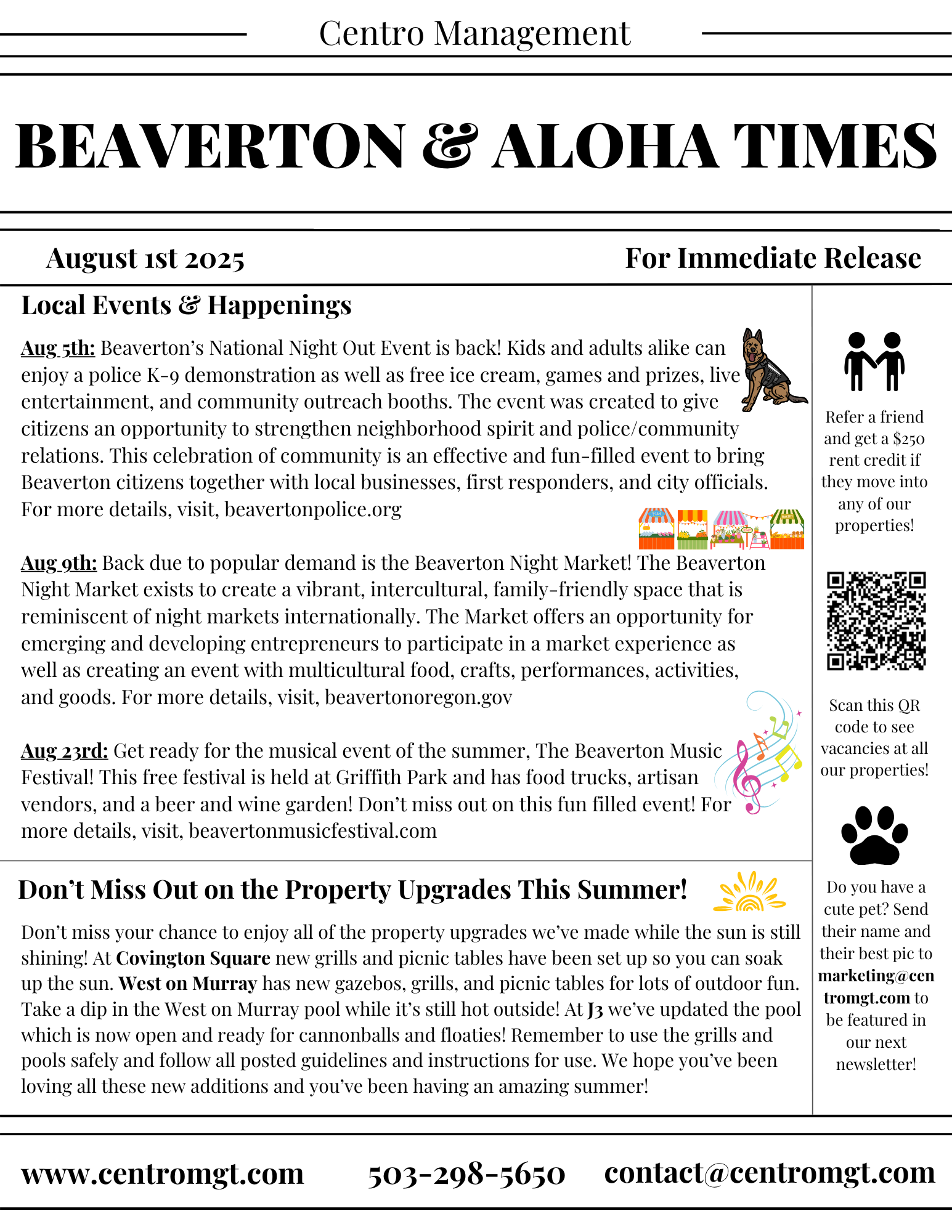 August Newsletter 2025