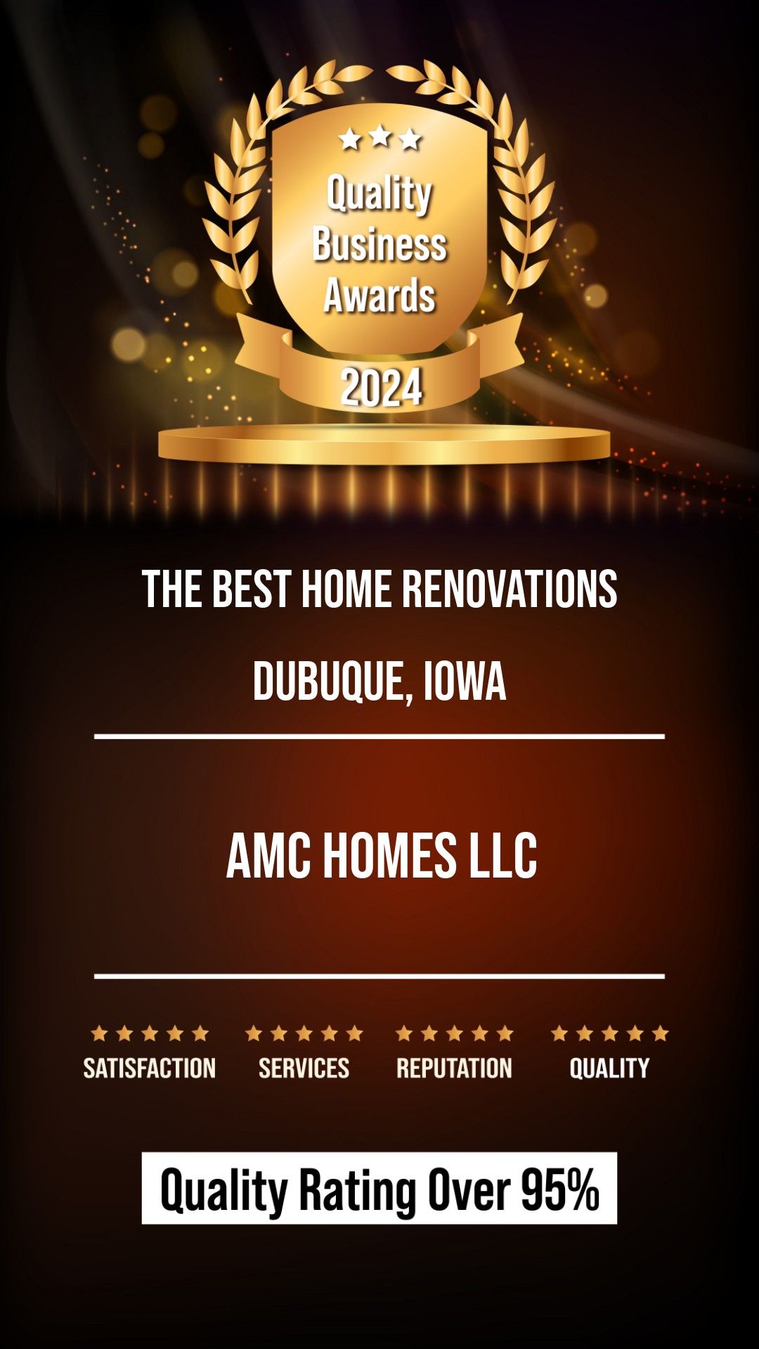 Award-Winning Services by AMC Homes