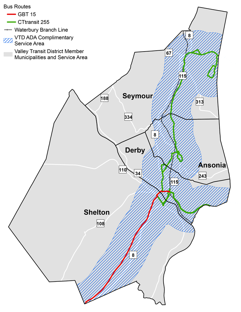 Naugatuck Valley Bus Routes Connecticut | Valley Transit District CT