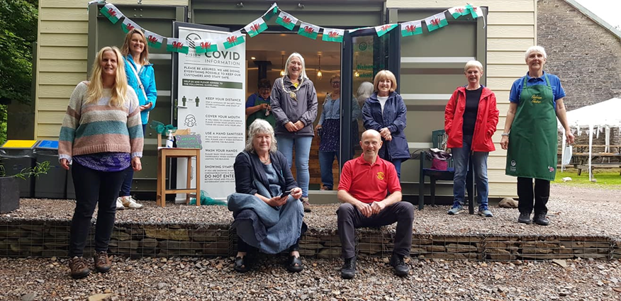 Official Opening of Caban Guto by Cath King (volunteer)