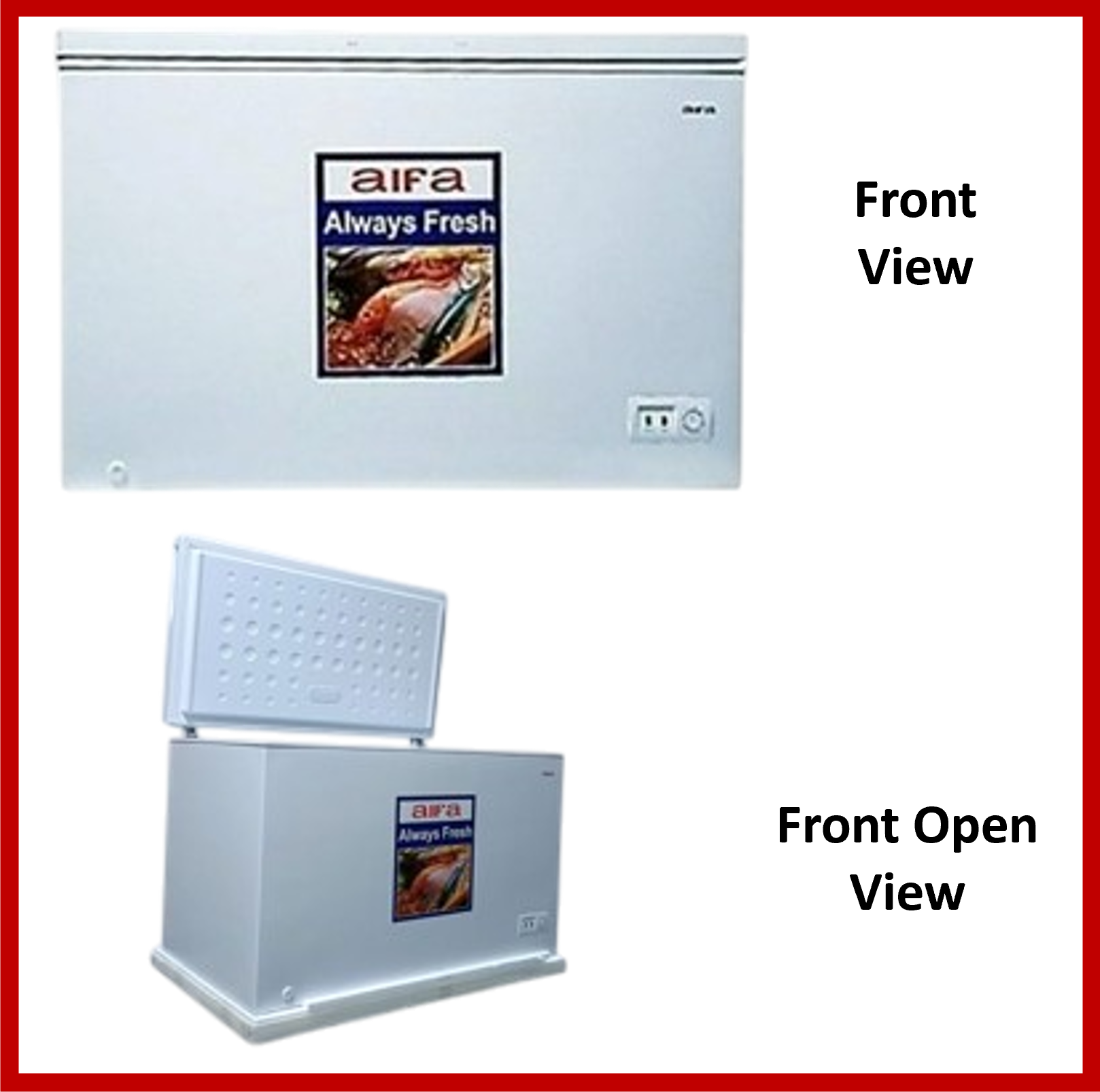 Aifa Commercial Chest Freezer, Top Opening Door, 200L Capacity - AF-H228L