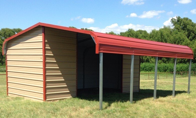 Loafing Shed | Castle Metal Buildings - Kemp, TX