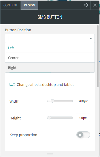 Duda Widget | SMS Button