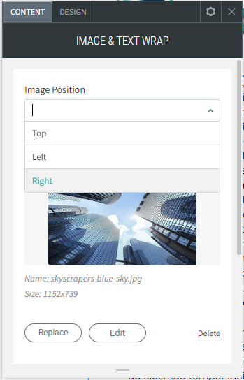 Duda Widget | Text & Image Wrap