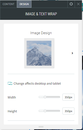 Duda Widget | Text & Image Wrap