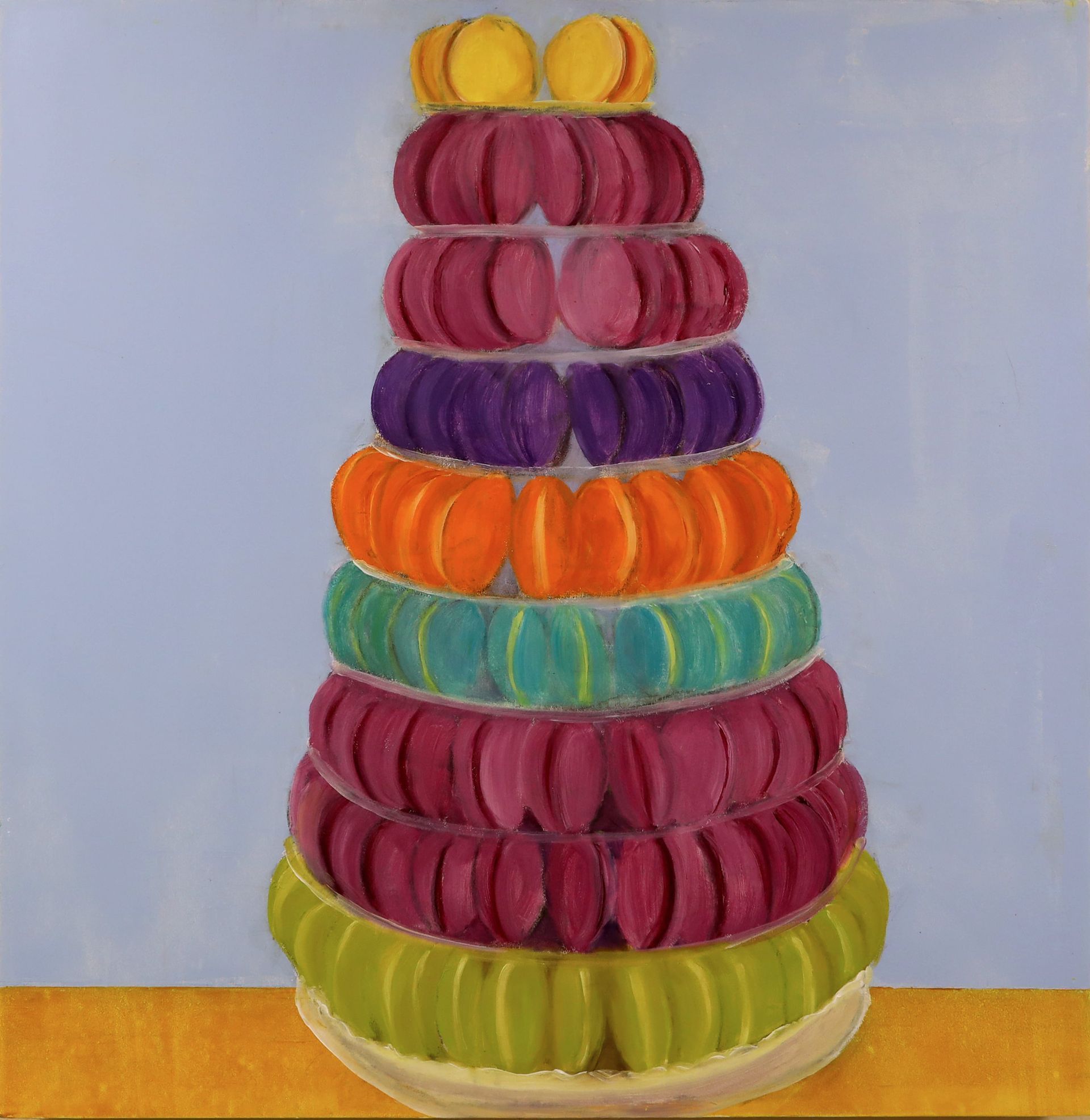 Macaron Tower - by Lesley Koenig | Art at CSHHC