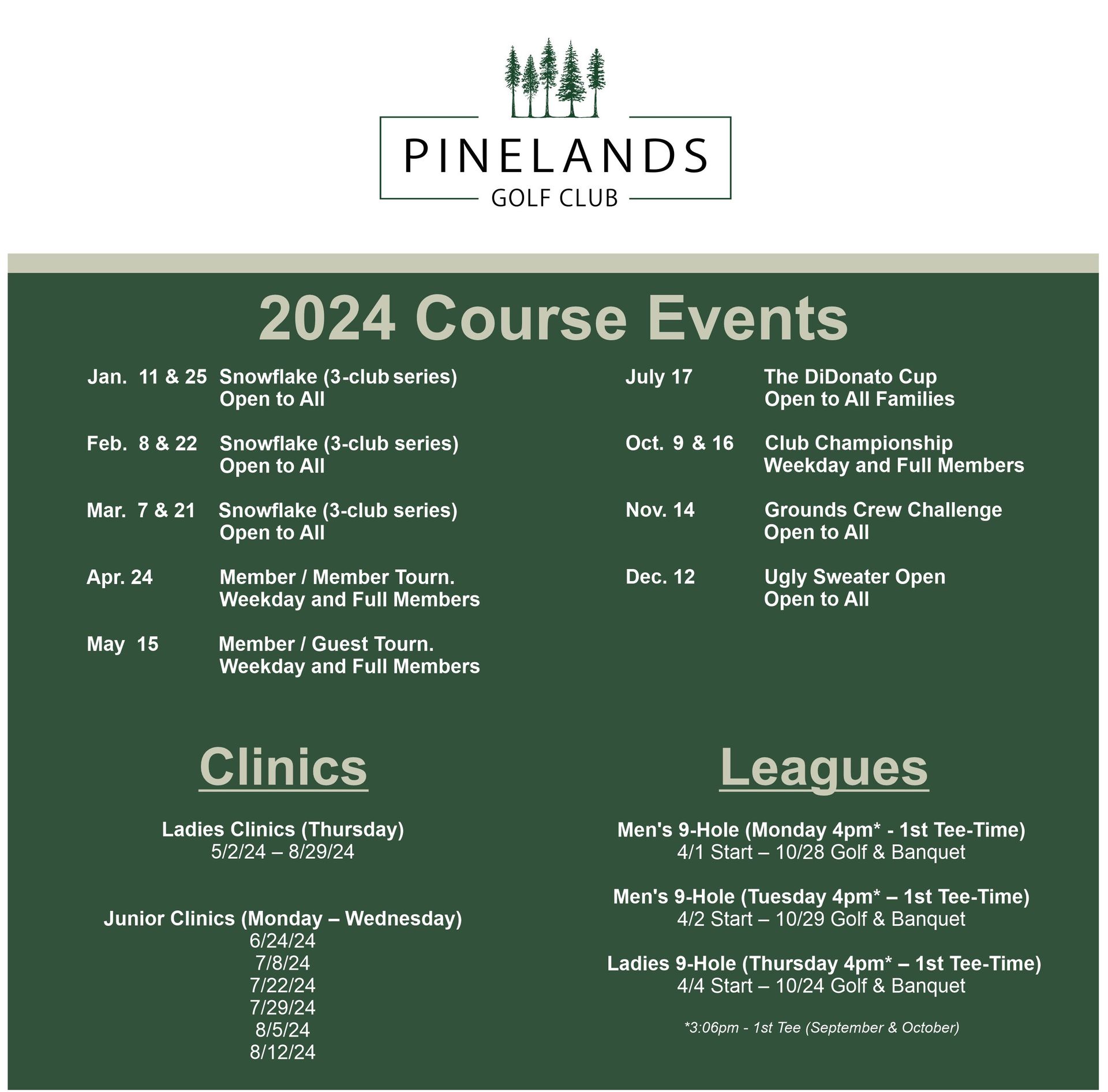 Pinelands Golf Club | Events
