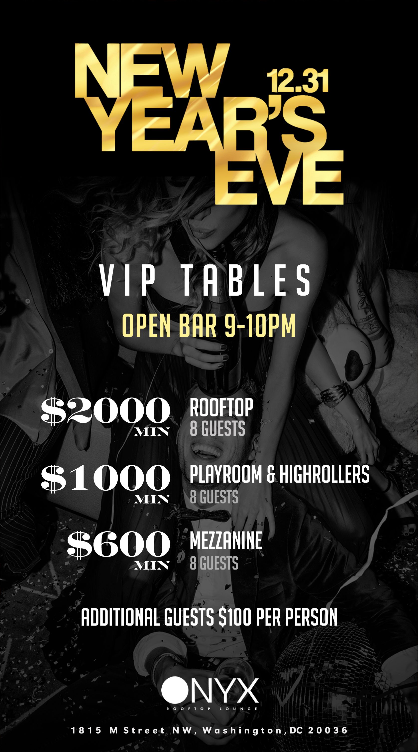 About ONYX – DC’s Premier Rooftop Nightclub