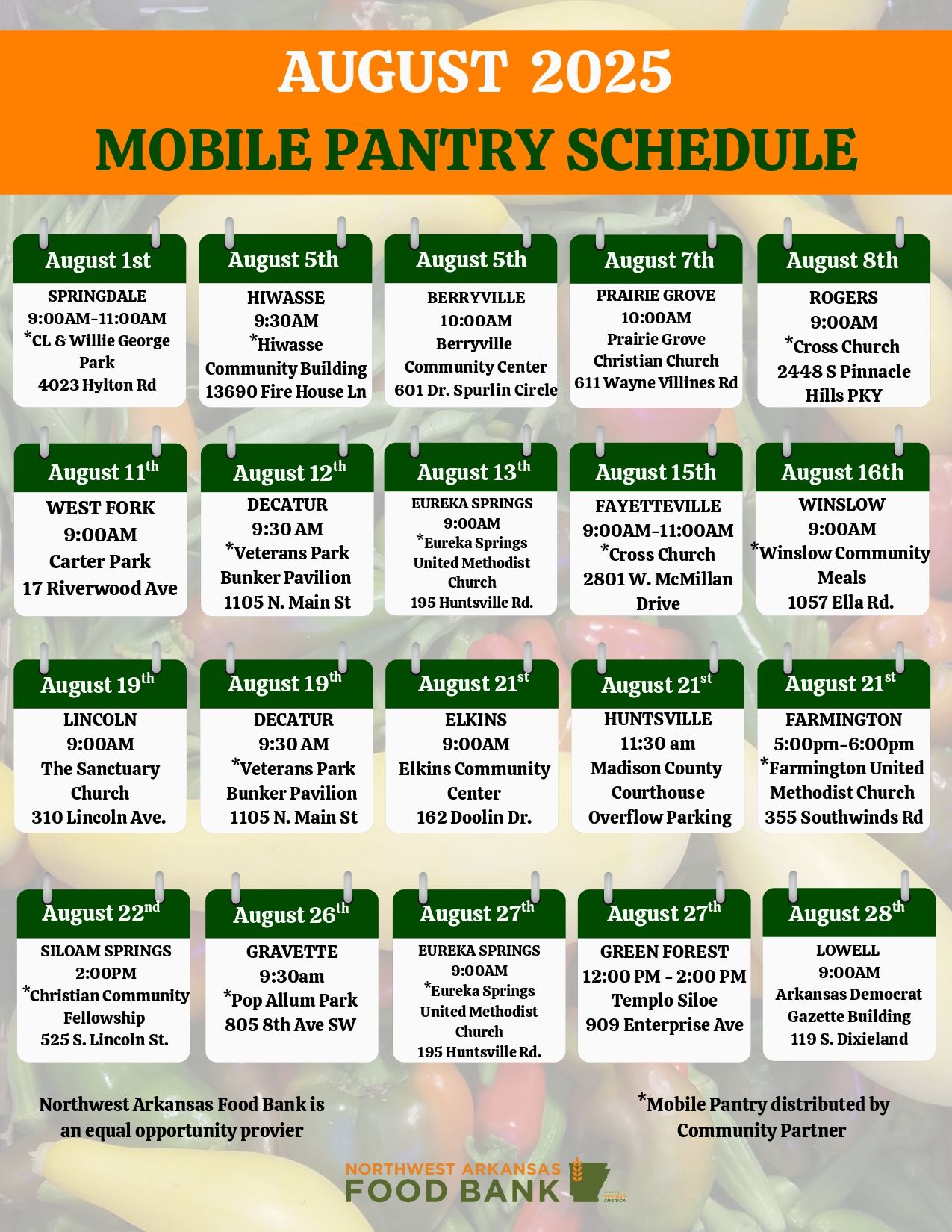 Food Donation & Distribution in NWA