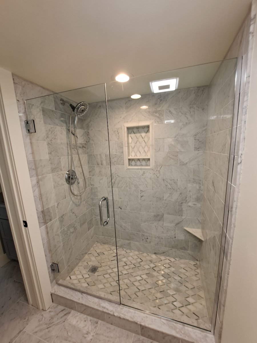 Showers & Mirrors installed by Glass Center in PCB, FL