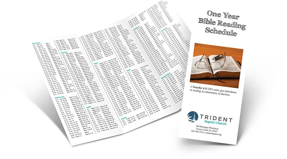 Bible Reading Schedule | Trident Baptist Church