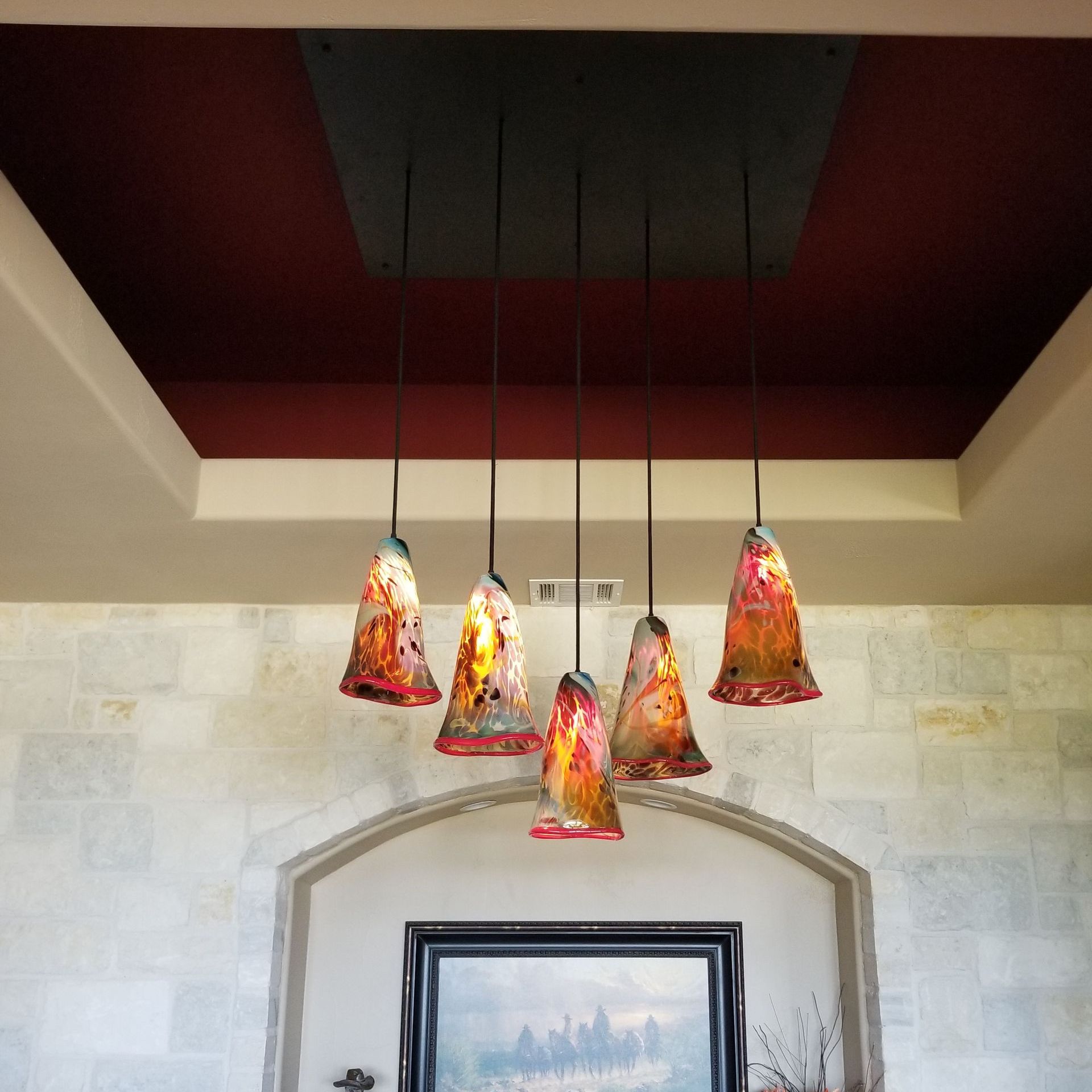Handblown Glass | PENDANT LIGHTING | Salado Glassworks
