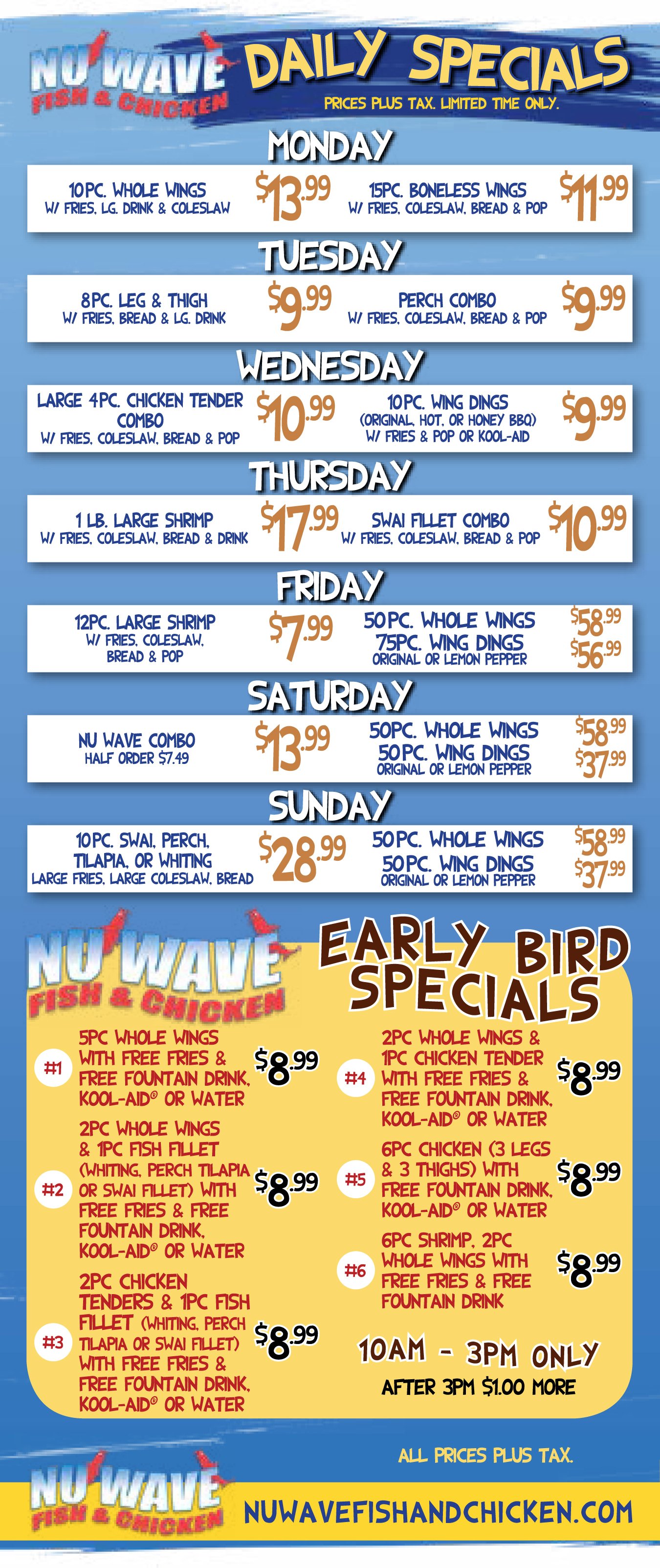 Nu Wave Fish & Chicken | 7 locations to serve you in Detroit