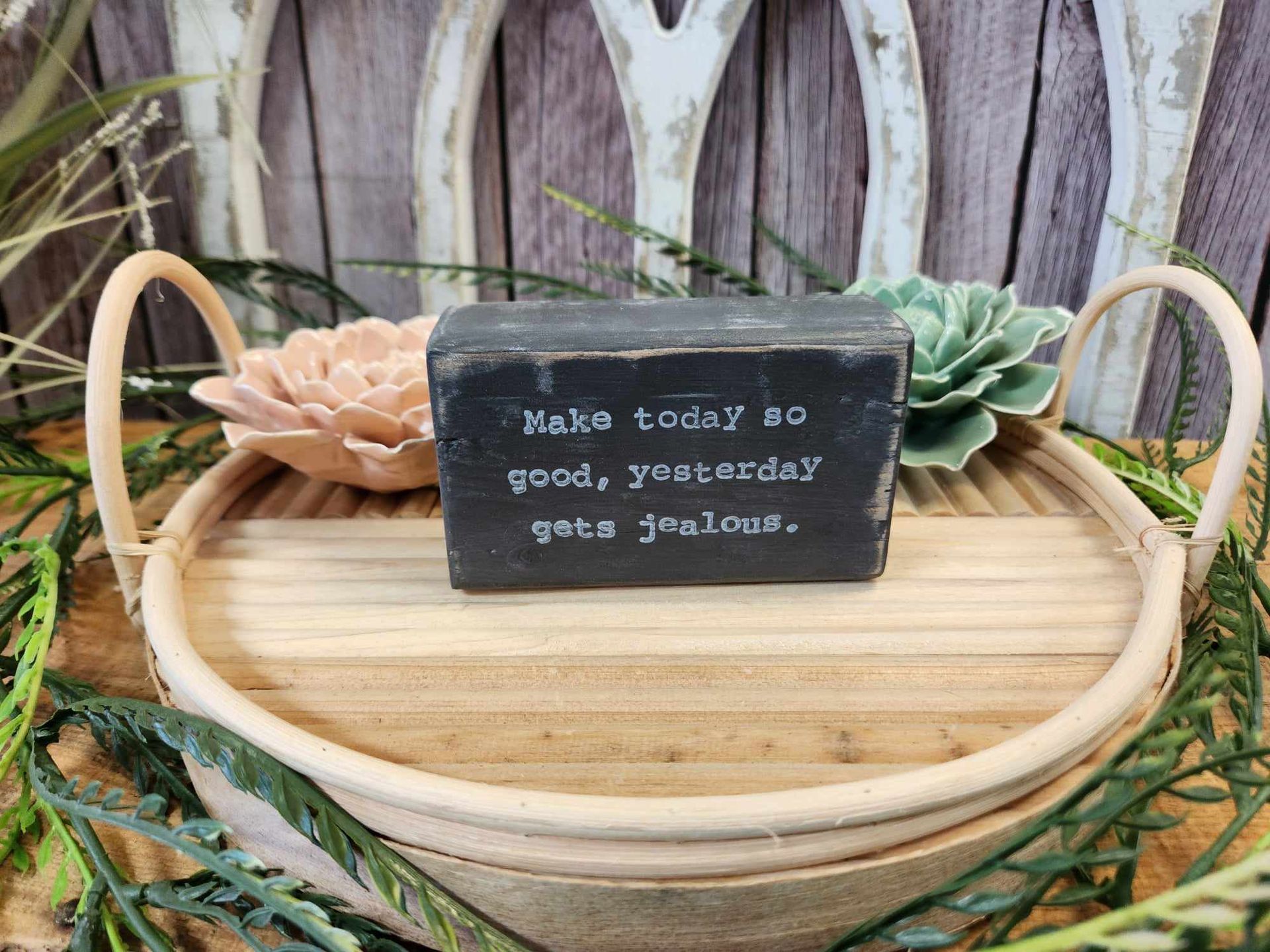 Wood Blocks with Quotes