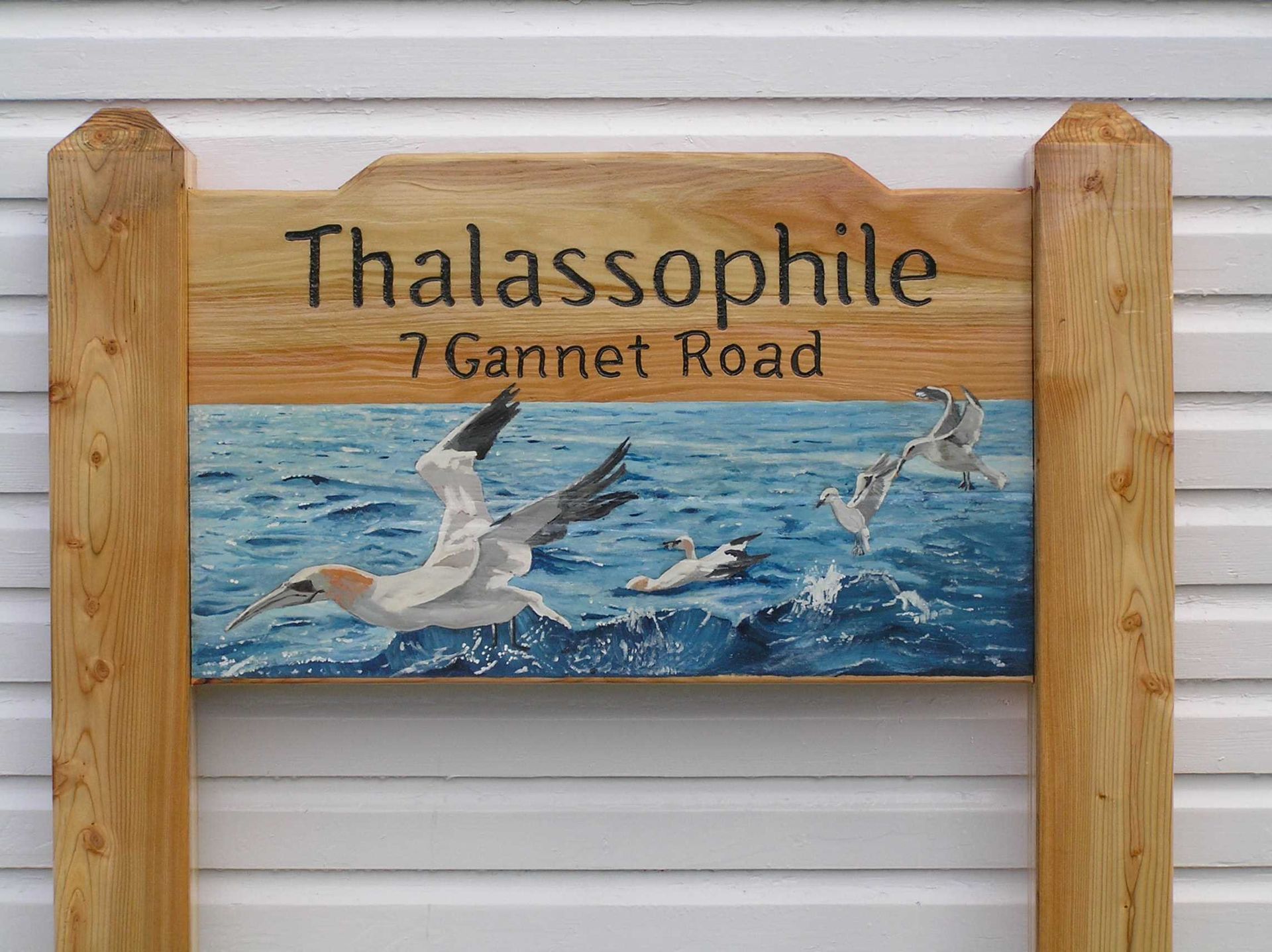 Wooden Personalised House Signs with pictures UK