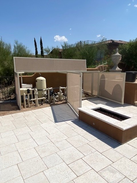 Shades for Pool Equipment | Pool Equipment Shades | AZ