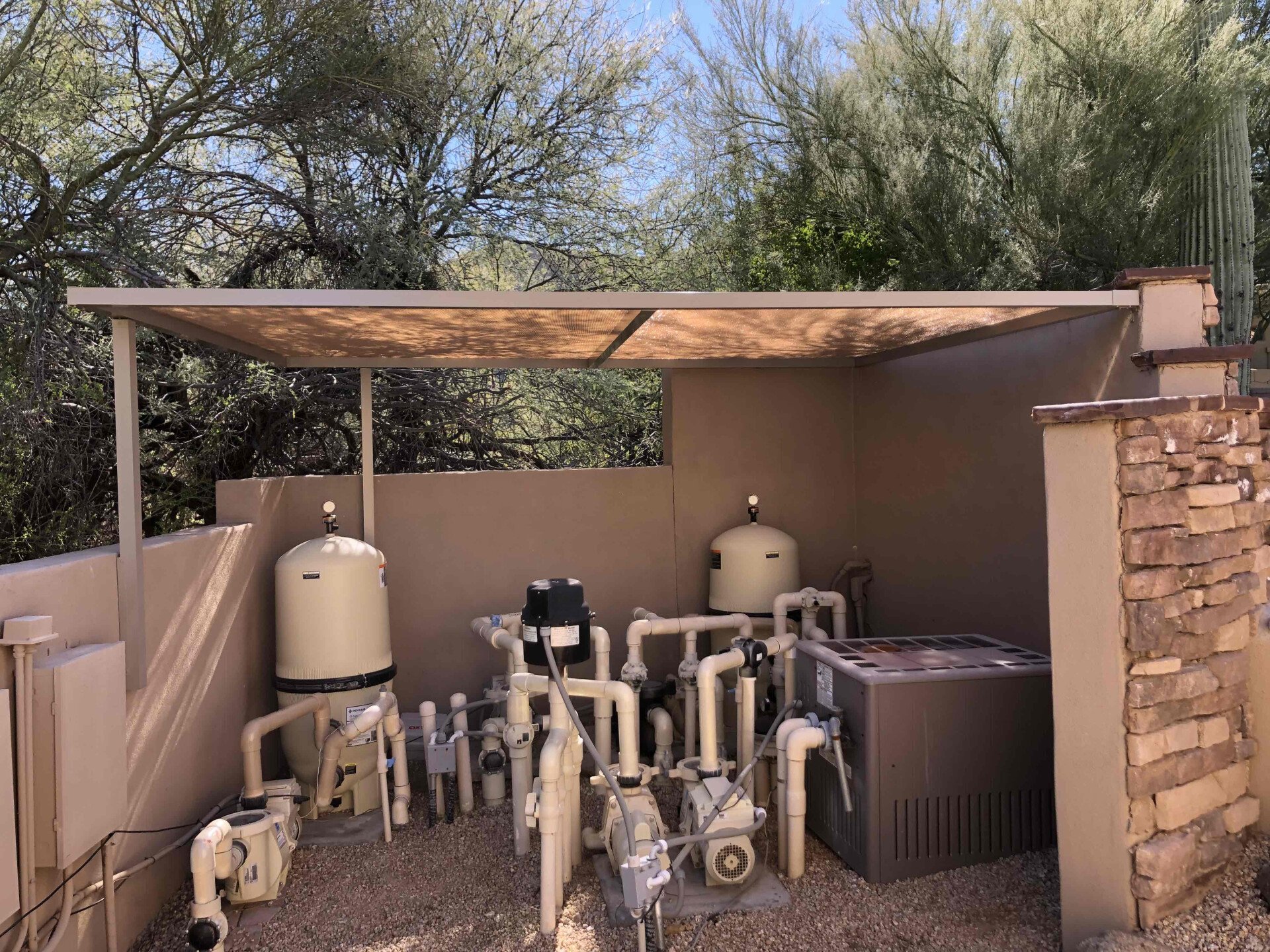 Shades for Pool Equipment | Pool Equipment Shades | AZ
