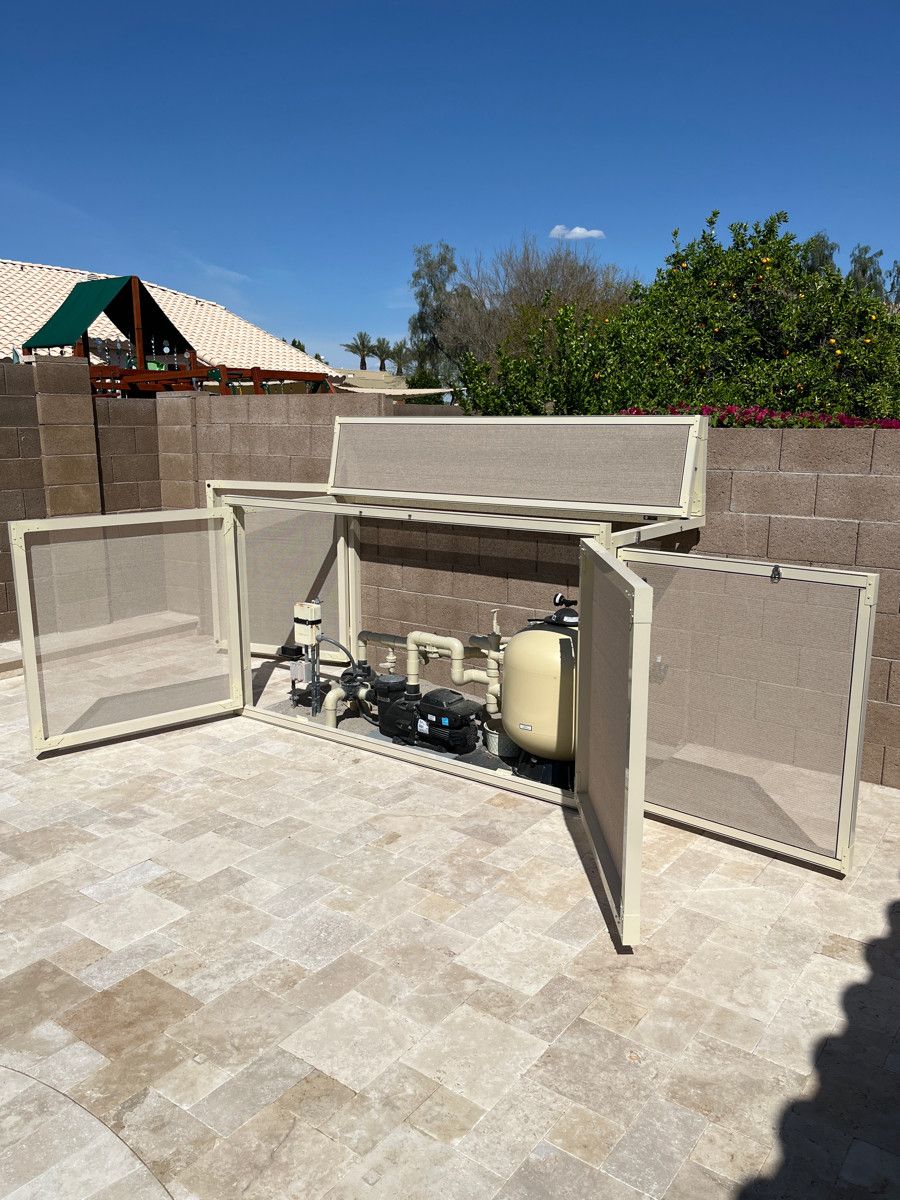 Shades for Pool Equipment | Pool Equipment Shades | AZ