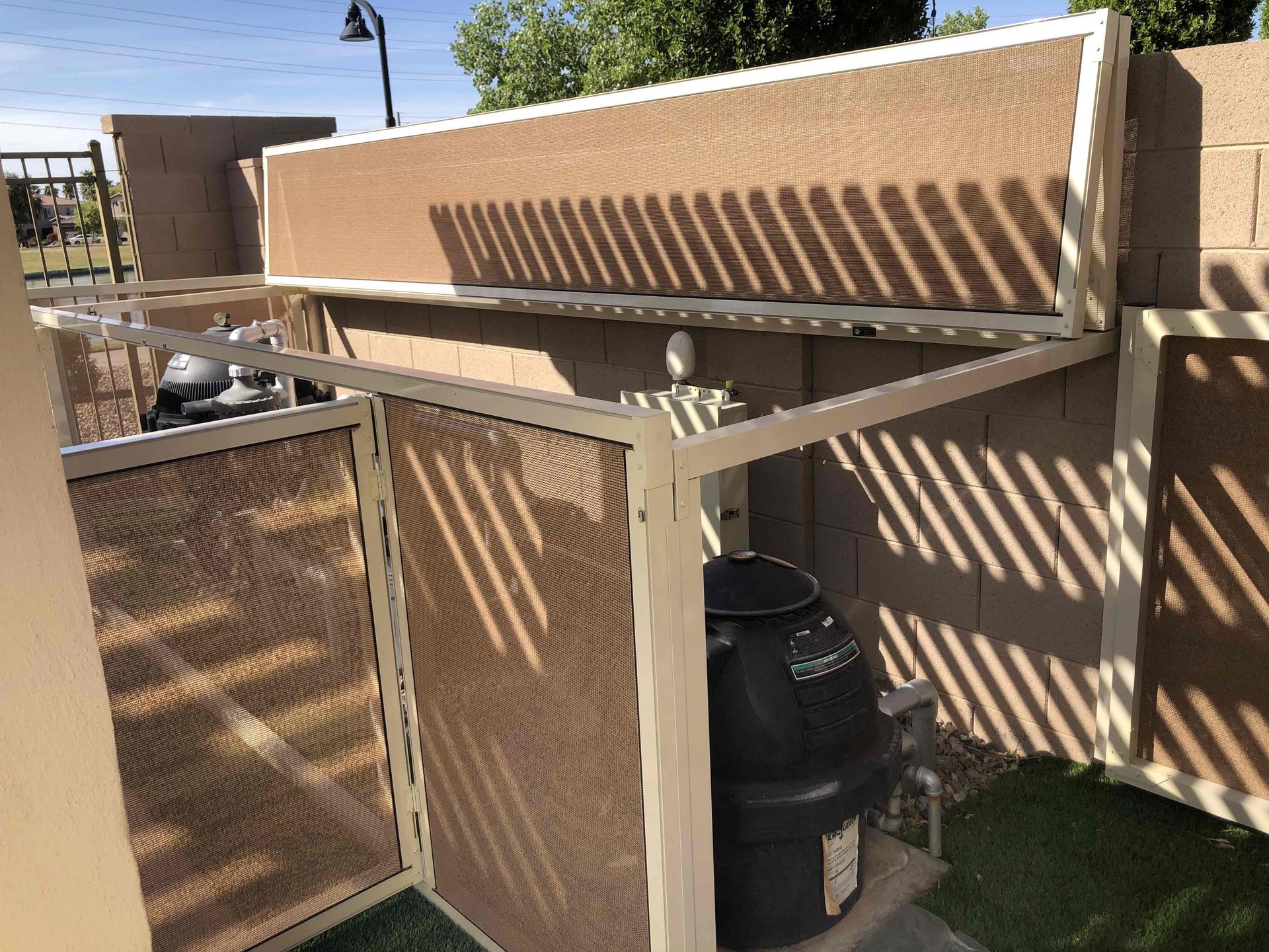 Shades for Pool Equipment | Pool Equipment Shades | AZ