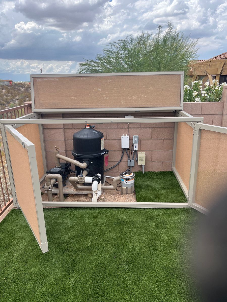 Shades for Pool Equipment | Pool Equipment Shades | AZ