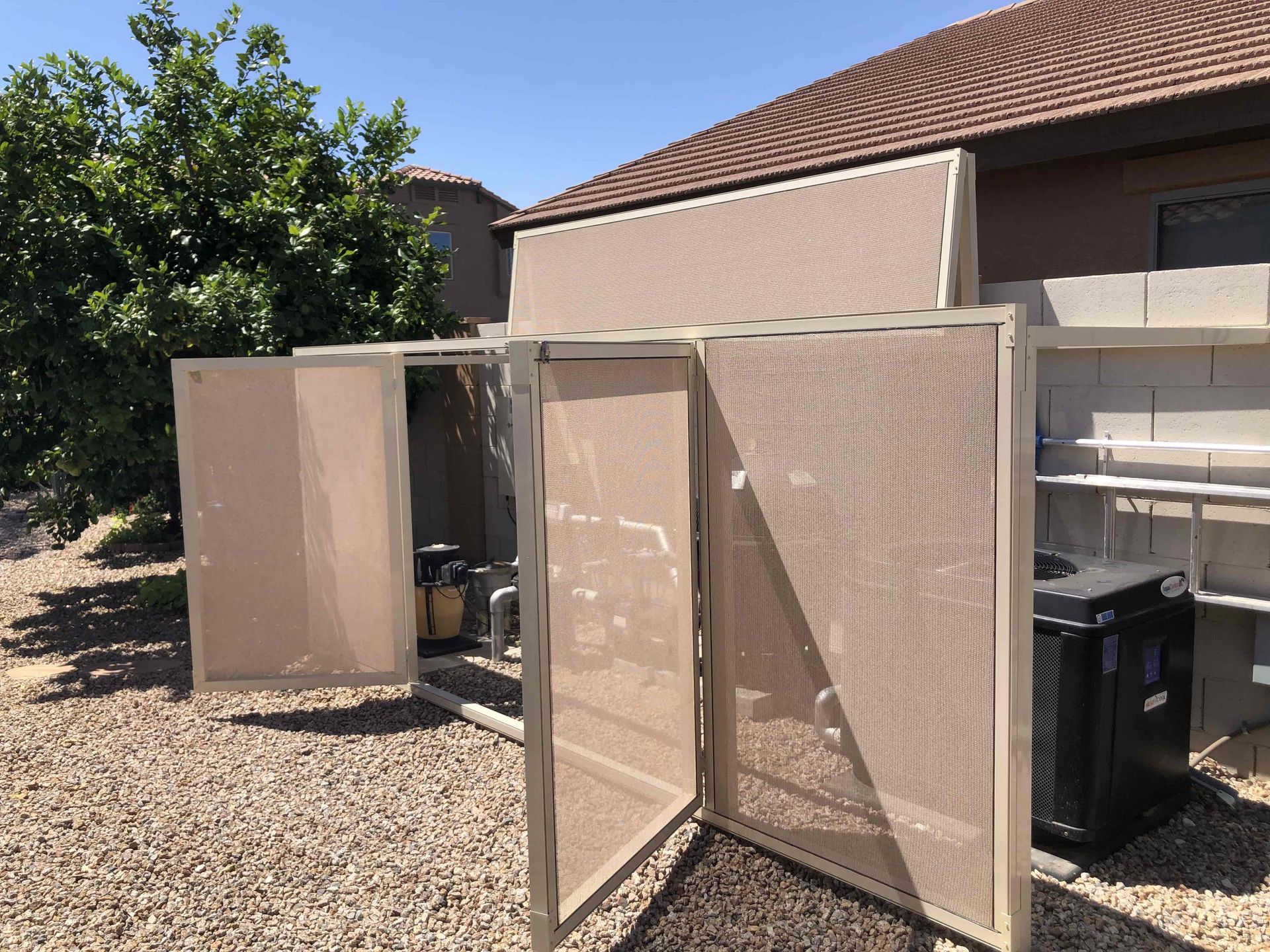 Shades for Pool Equipment | Pool Equipment Shades | AZ