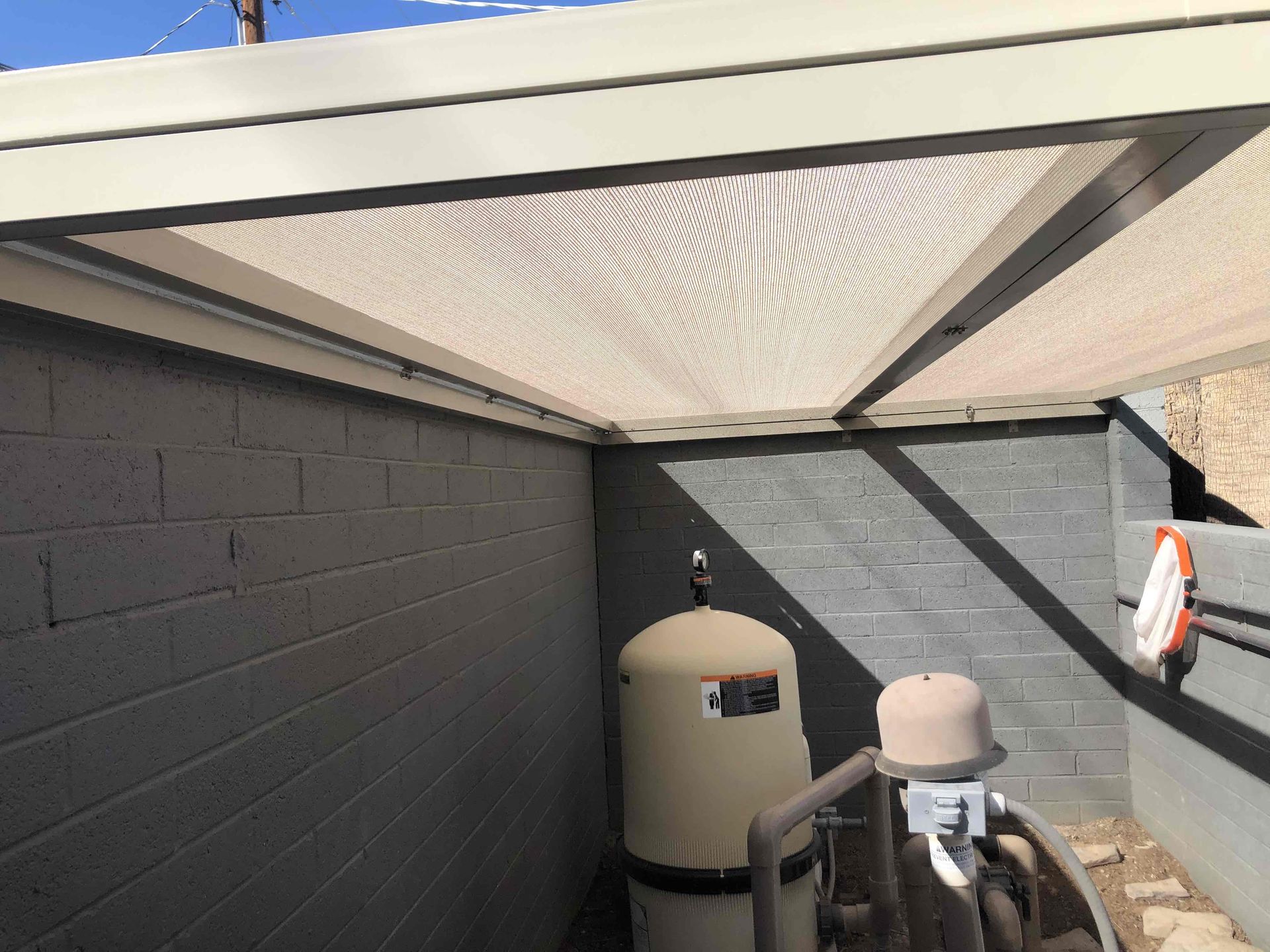 Shades for Pool Equipment | Pool Equipment Shades | AZ
