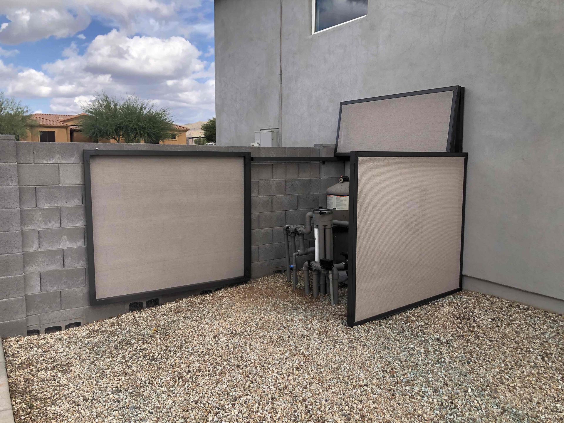 Shades for Pool Equipment | Pool Equipment Shades | AZ