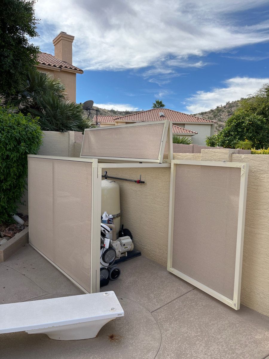Shades for Pool Equipment | Pool Equipment Shades | AZ