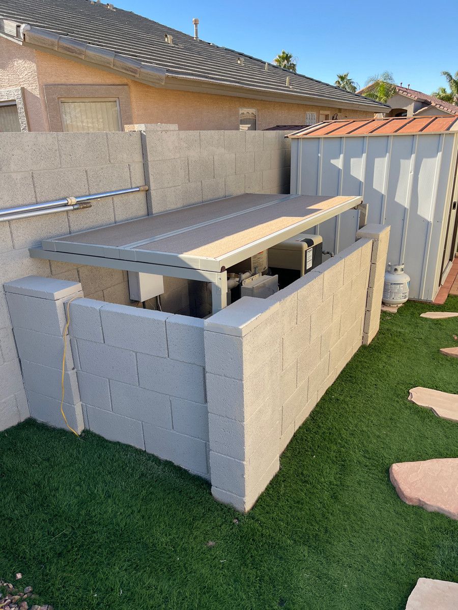 Shades for Pool Equipment | Pool Equipment Shades | AZ
