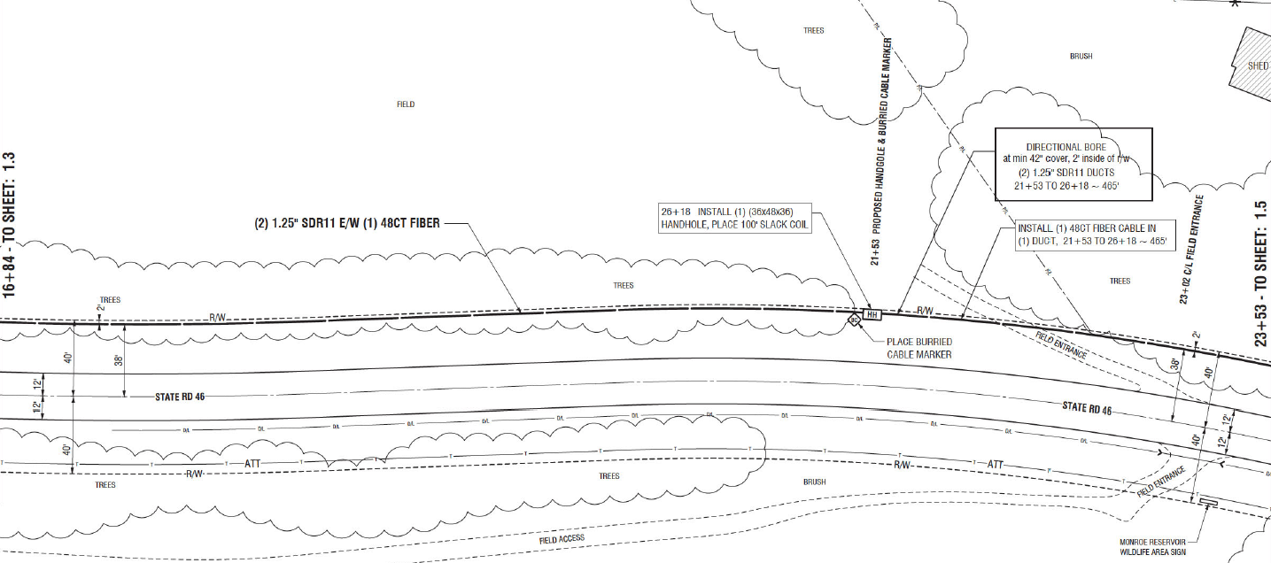 OSP Engineering drafting and inspection for broadband networks