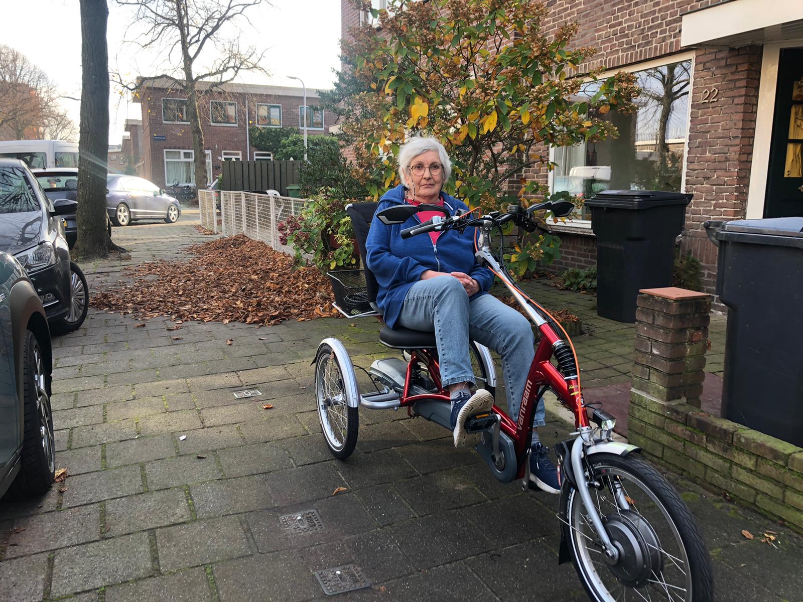 Tijdens de herfst op pad met de driewielfiets!