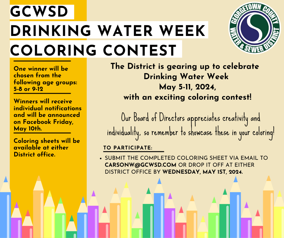 Drinking Water Week Coloring Contest