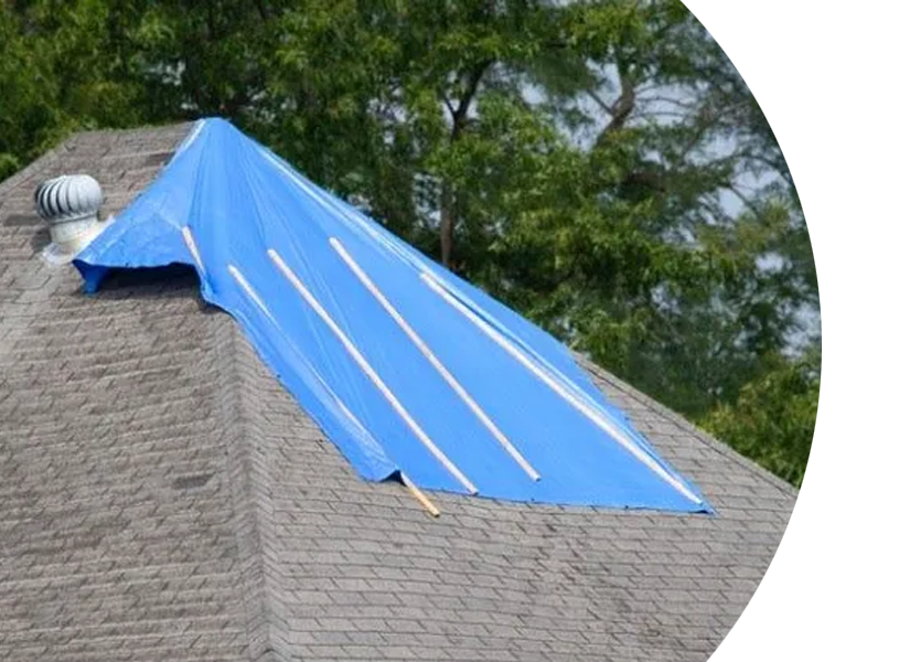 Roof Tarping in Burlington County, NJ.