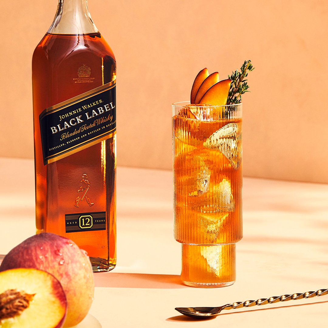 Johnnie Walker & peach