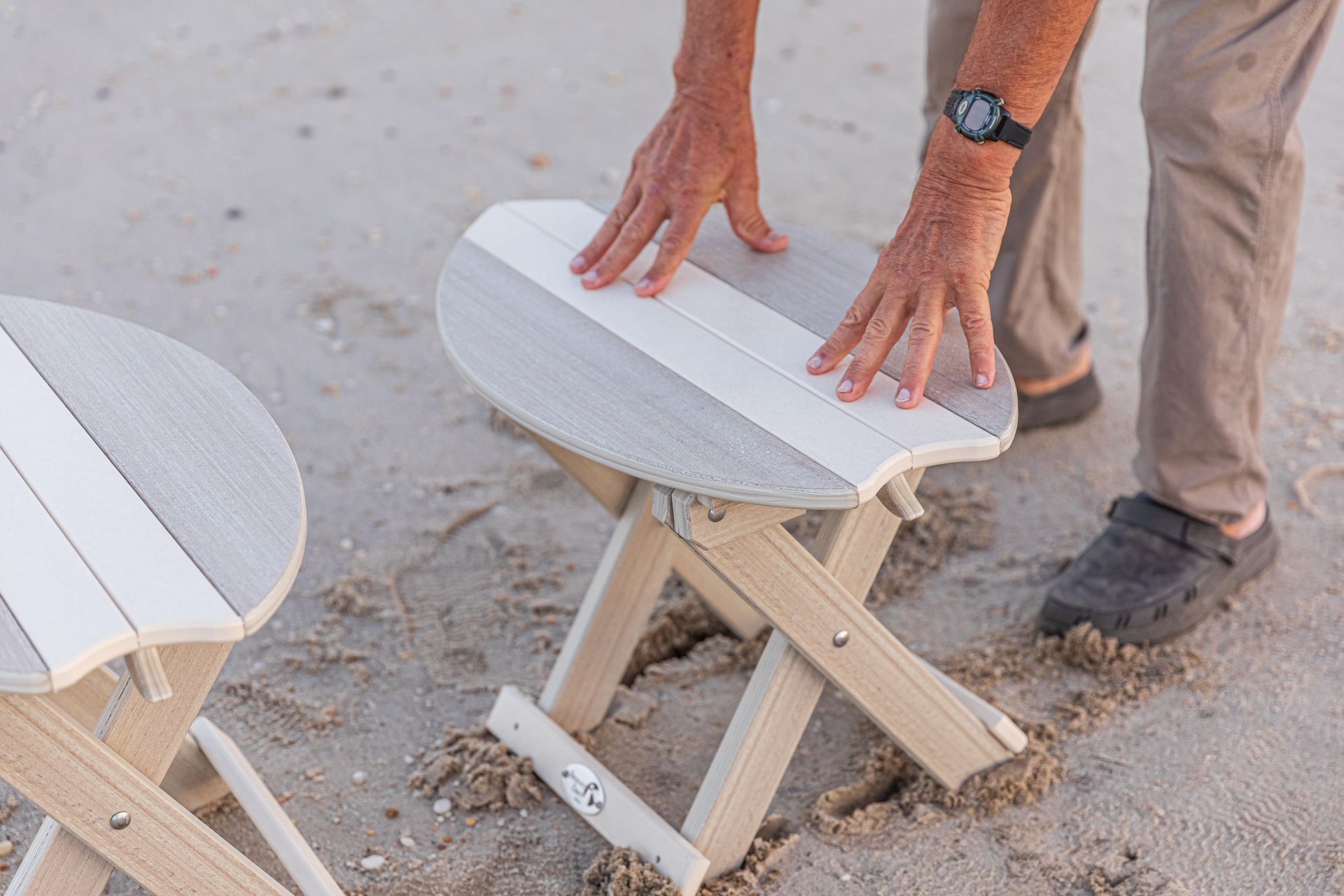 SurfAira Folding End Tables | Beaver Dam Woodworks