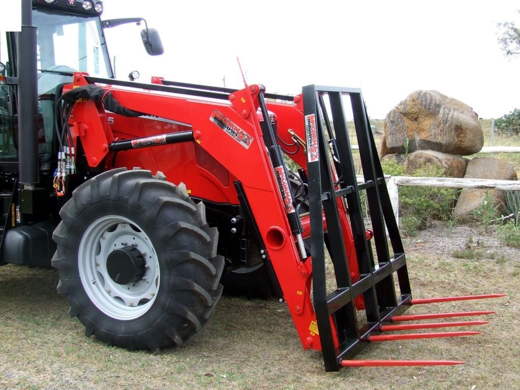 5 Spear Hay Bale Fork for Tractors, - McCormack Industries