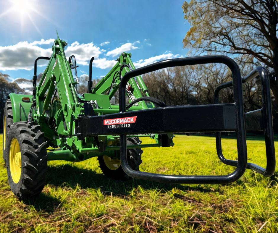Round Wrapped Bale Grabs for Tractors - Soft Arms