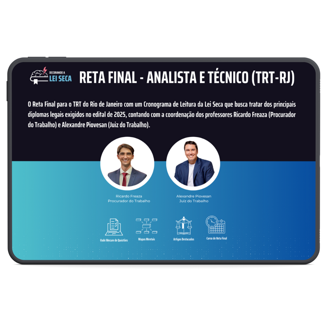 Concurso do TRT-RJ - Analista e Técnico Judiciário