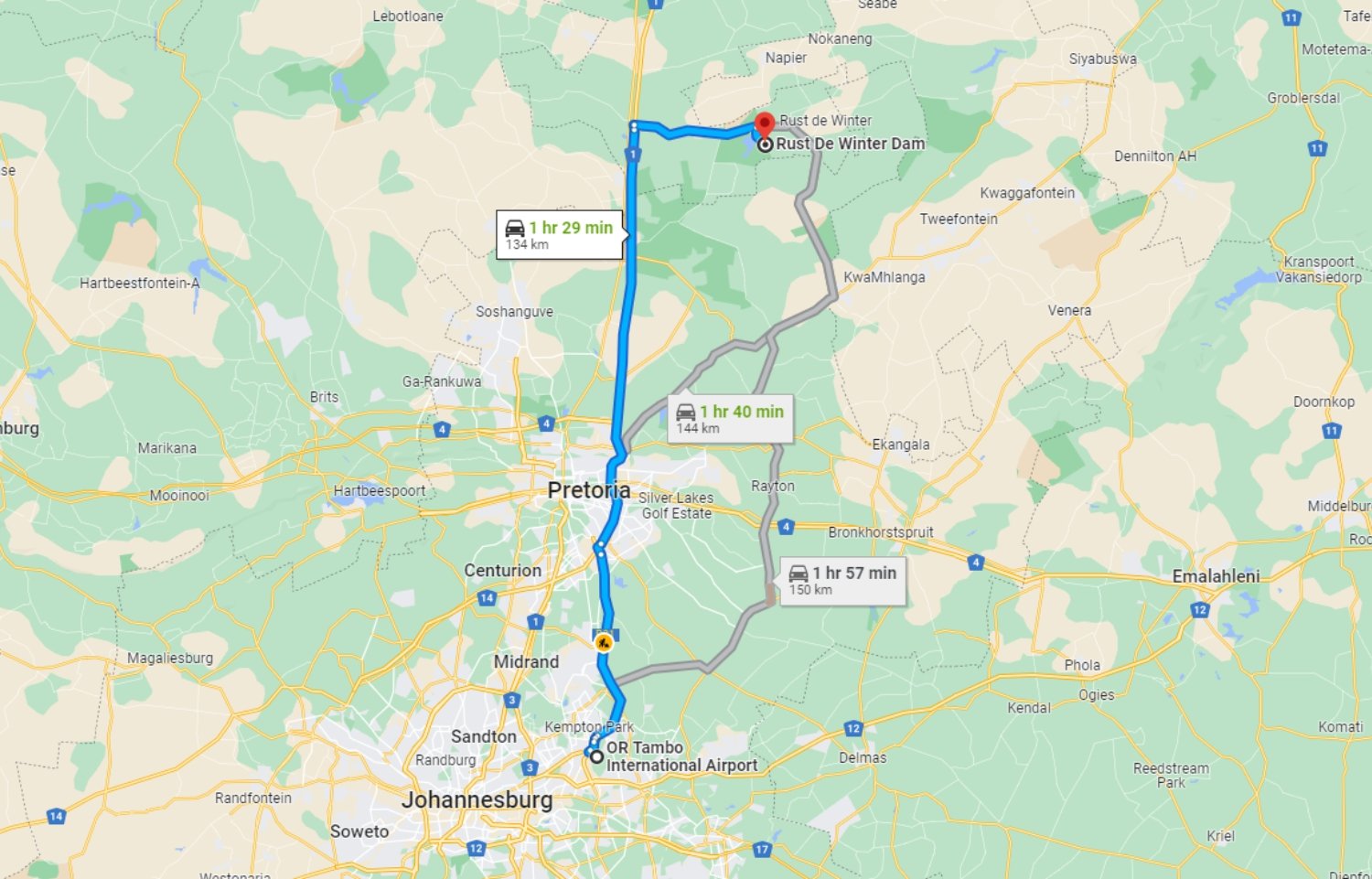 Rust de Winter Safaris - Getting here