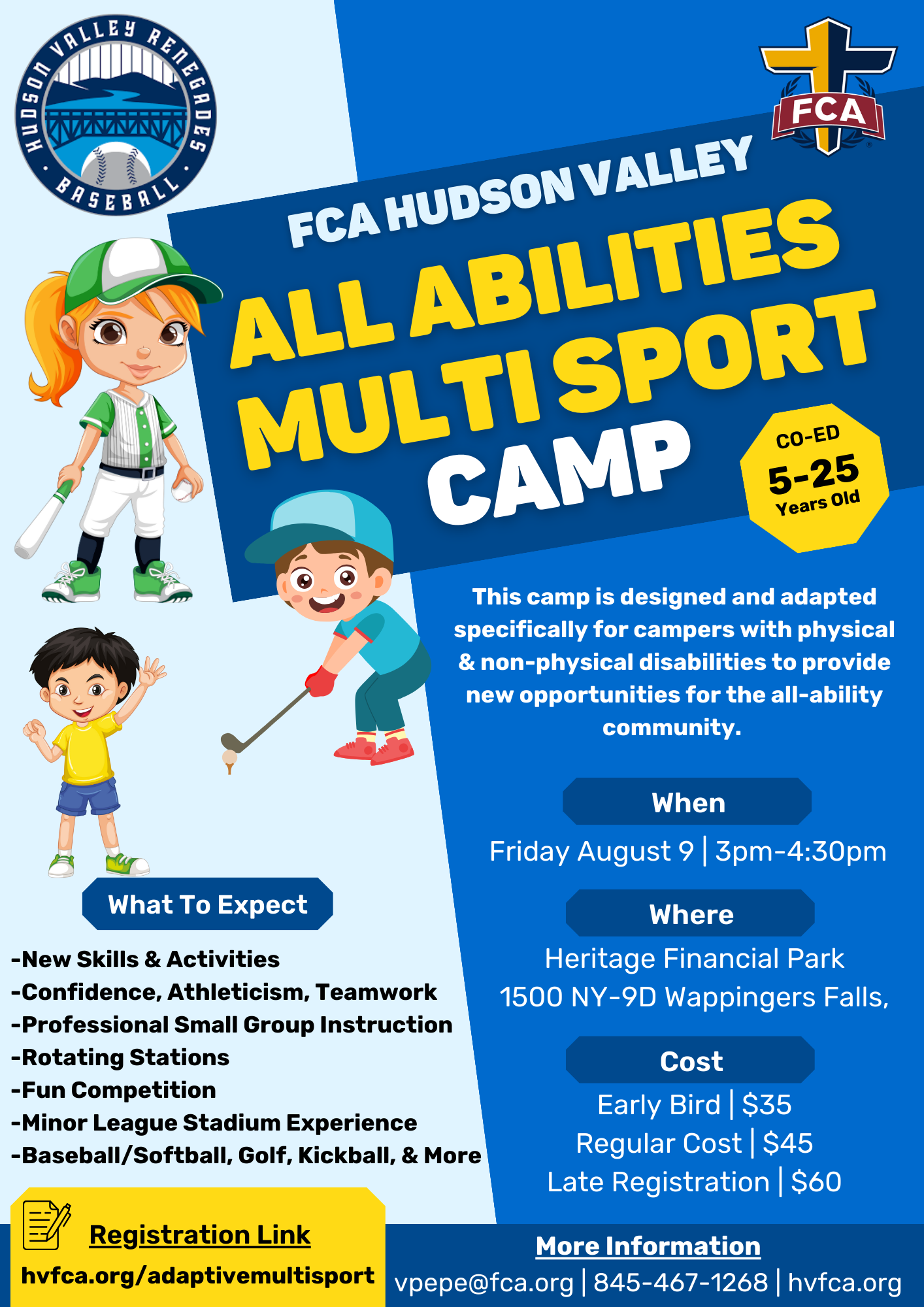 FCA Hudson Valley - Adaptive Multi Sport Camp