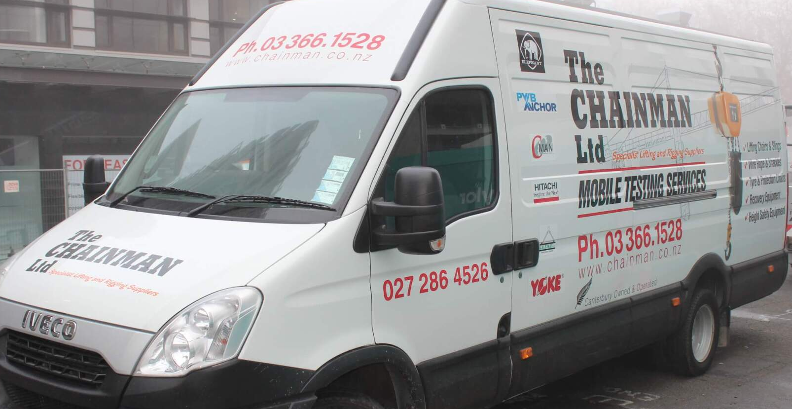 Testing Instore & Mobile | Chainman Rigging & Lifting Specialists