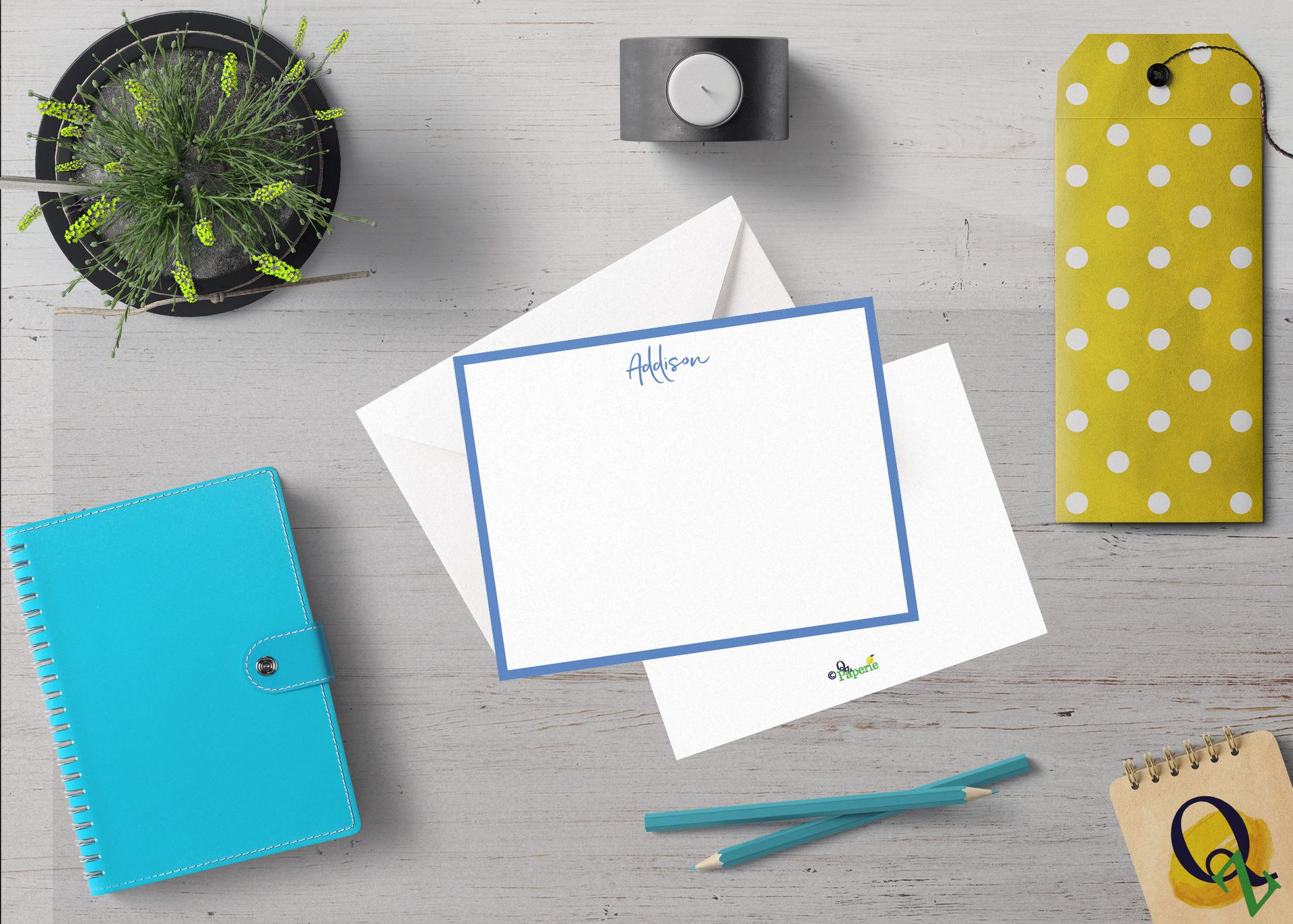 Qz Paperie fine stationery boutique for personalized stationery and gifts