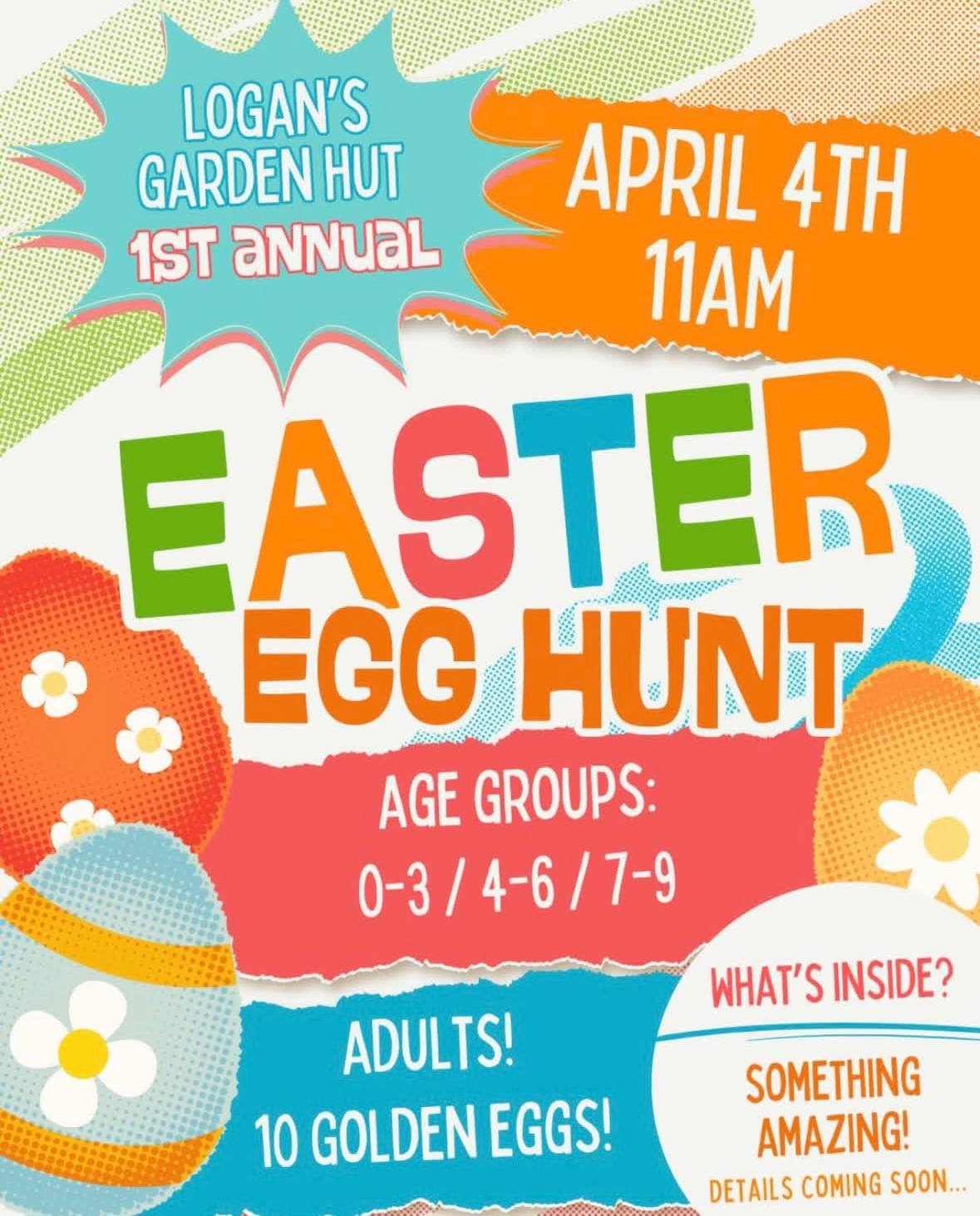 Easter Egg Hunt | Logan's Garden Hut in Fuquay