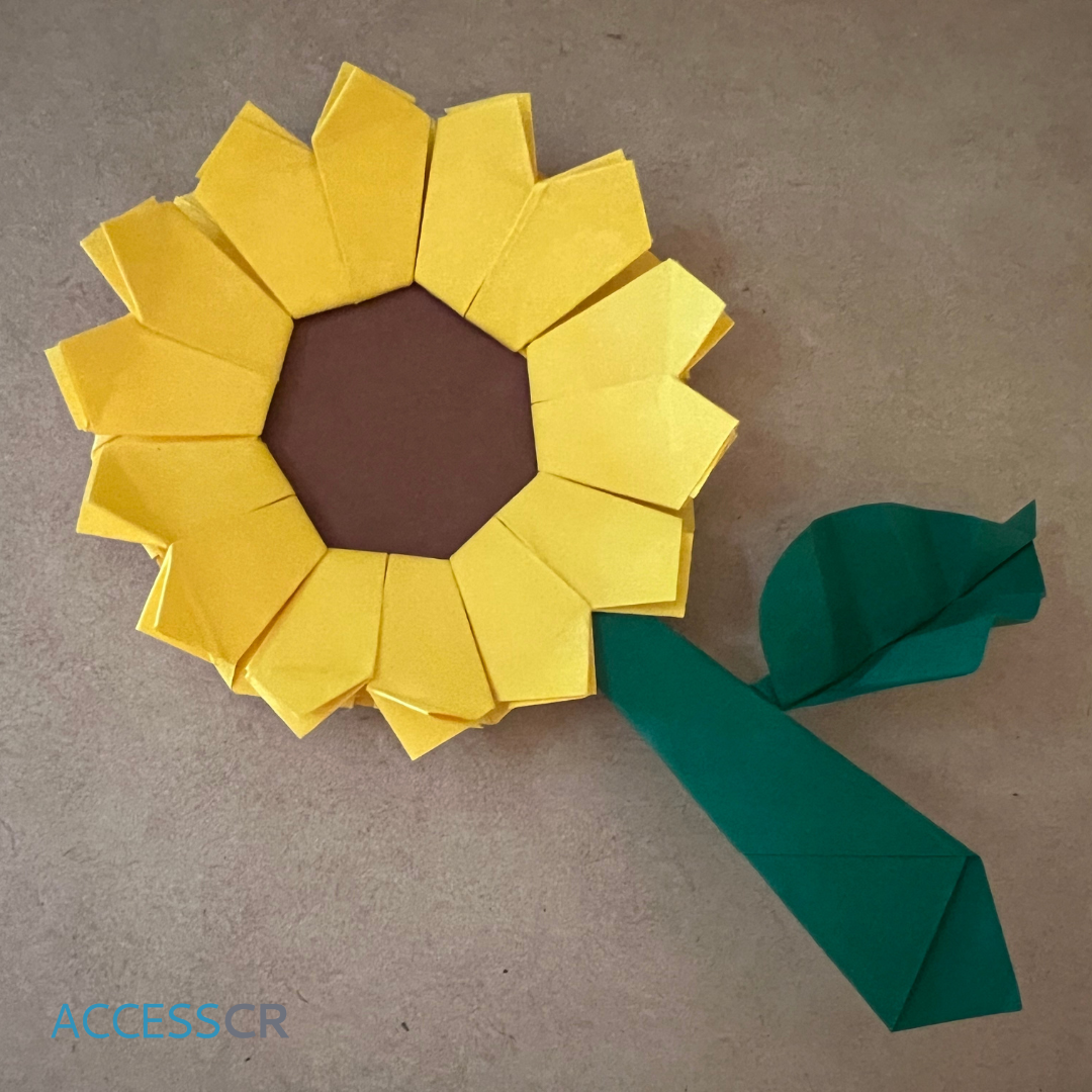 Origami Sunflower - In-person workshop (Sydney +)