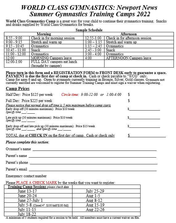 Summer Training Camp